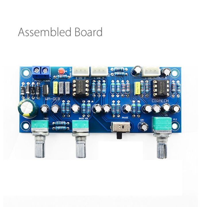 2.1 Amplifiers Channel Subwoofer Preamp Board DIY Kit Low Pass Filter ...