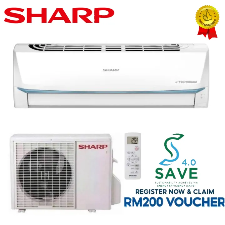Brand new products [SAVE 4.0] Sharp (5 STAR) Saving Energy R32 Inverter Air Conditioner AHX10BED ...