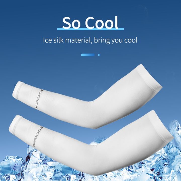 ROCKBROS Ice Arm Sleeve Cooling Arm Sleeve with UV Protection Bicycle ...