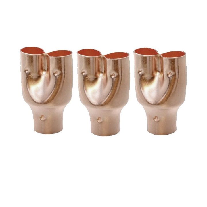 TWO WAY Copper SPLITTER Type Y Inner Diameter 6*0.8MM Pipe Joint Brass ...