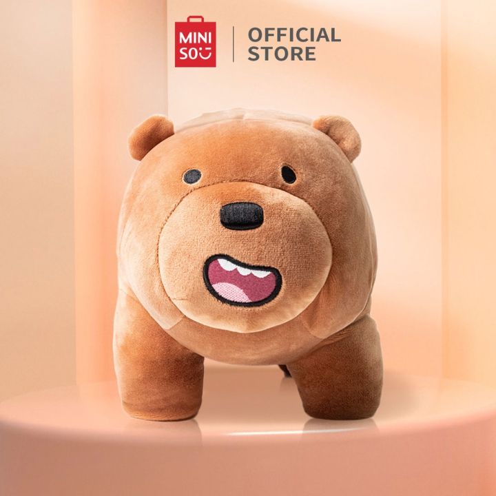 Gấu bông Grizzly nâu We Bare Bears Miniso cao cấp hàng chính hãng ...