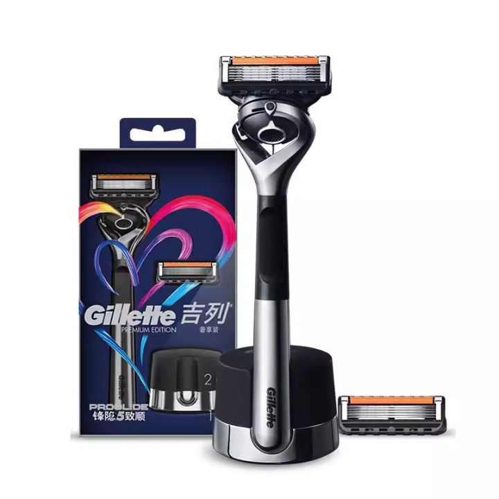 Gillette Fusion 5 ProGlide Razor with Mangetic Stand Premium Edition ...