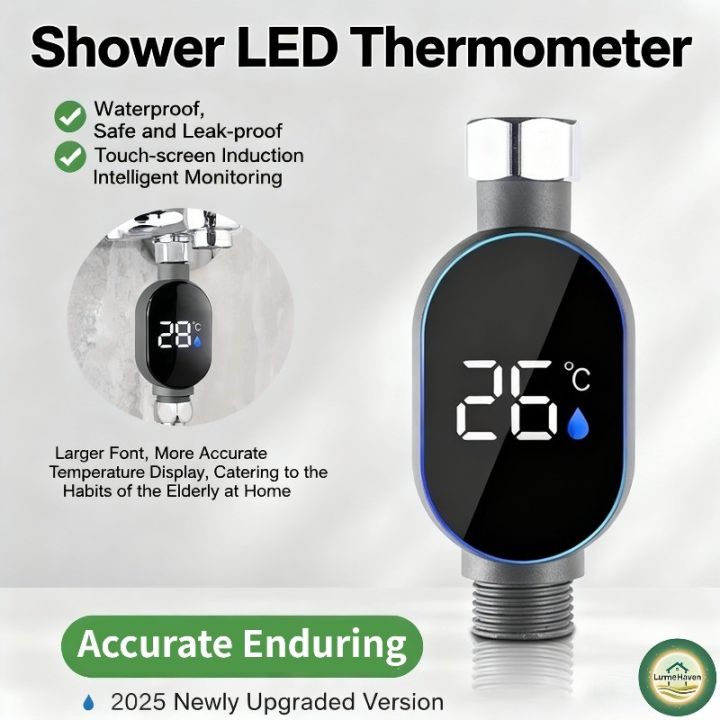 Faucet Water Temperature Enduring Waterproof Accurate Led Display 0~99 ...