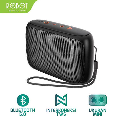 ROBOT Speaker Bluetooth 5.0 Mini Portable Support Micro SD & USB RB110 | Lazada Indonesia
