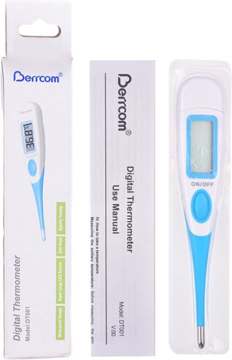 ปรอทวัดไข้แบบดิจิตอล BERRCOM DIGITAL THERMOMETER (DT001) แบบก้าน ...