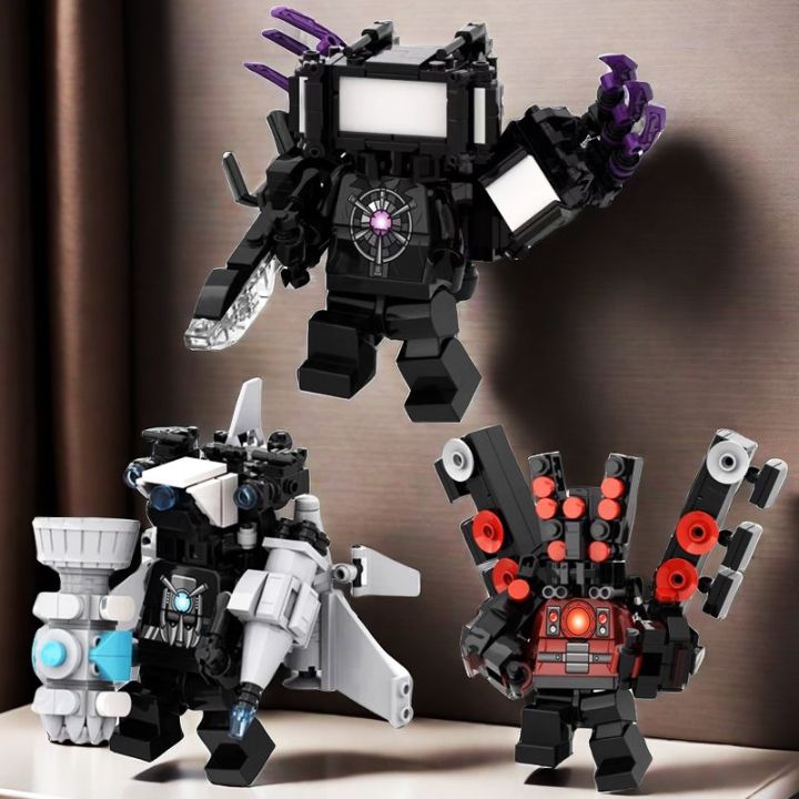 Skibidi Toilet Cameraman Speakerman Titan TV Man Compatible with LEGO building blocks 3.5X Super ...