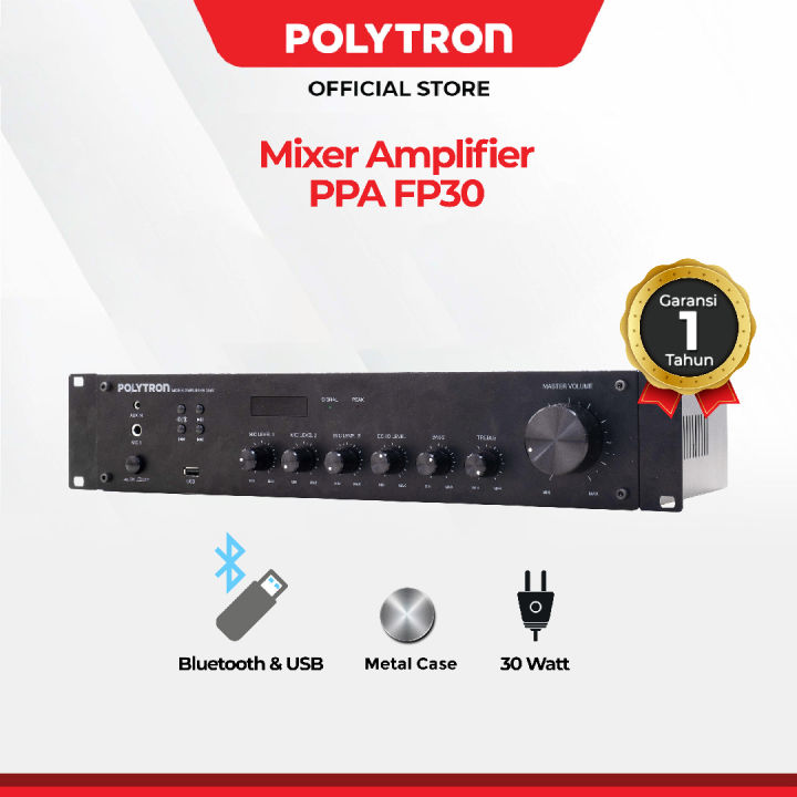 Polytron Mixer Amplifier Dual function High and Low Impedance 30 Watt ...