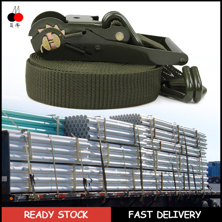 2024 10M Truck Binding Belt Heavy Duty Adjustable Vehicle Ratchet Tie ...