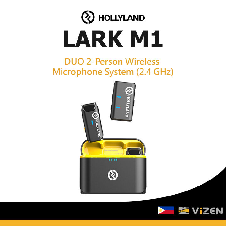 Hollyland LARK M1 DUO 2-Person Wireless Microphone System (2.4 GHz) | Lazada PH