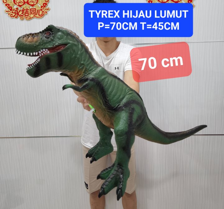 MAINAN DINOSAURUS TYREX BIG SIZE 70CM T-REX JUMBO SUPER BESAR | Lazada ...