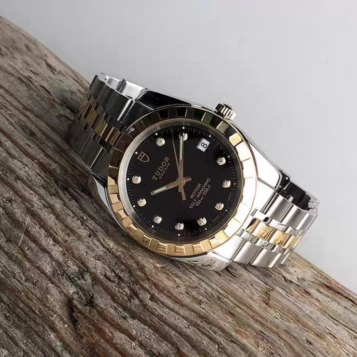 Second-hand Tito watch men's classic series watch gold diamond ...
