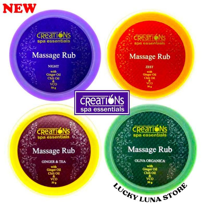 CREATIONS MASSAGE RUB 50g. (New Packaging) with Plastic Cover | Lazada PH