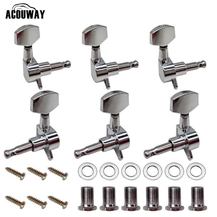 Guitar String Button Metal Semiclosed Tuning Pegs Tuners Machine Heads ...