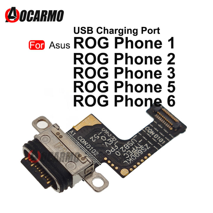 พอร์ตเครื่องชาร์จ USB สำหรับ ASUS ROG Phone II 1 2 3 5 6 ZS600KL ROG3 ZS660KL ZS661KS Rog5 Rog6 ...