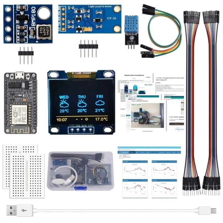 for Arduino Kit Sensor Module with 0.96 Inch OLED LCD Display, Relay, Servo Motor, DHT11 for ...
