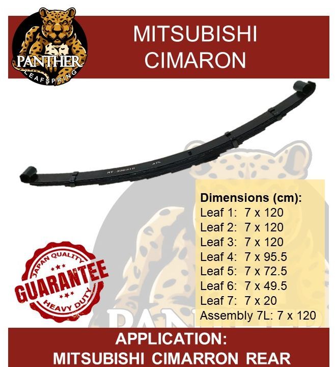 Molye / Leaf Spring for Mitsubishi Cimaron Rear (MATIBAY) | Lazada PH