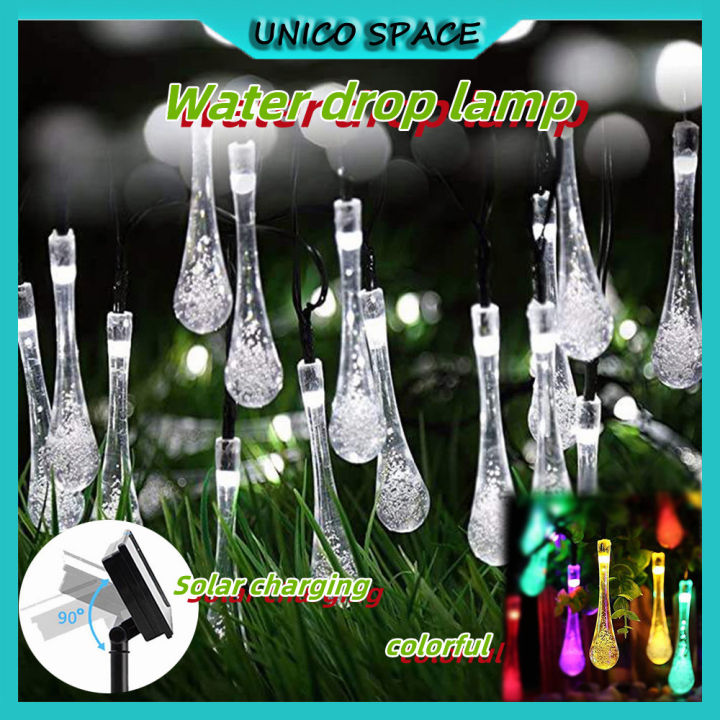 【Optimization】 Unico Water drop light string 50 LED water drop lights ...