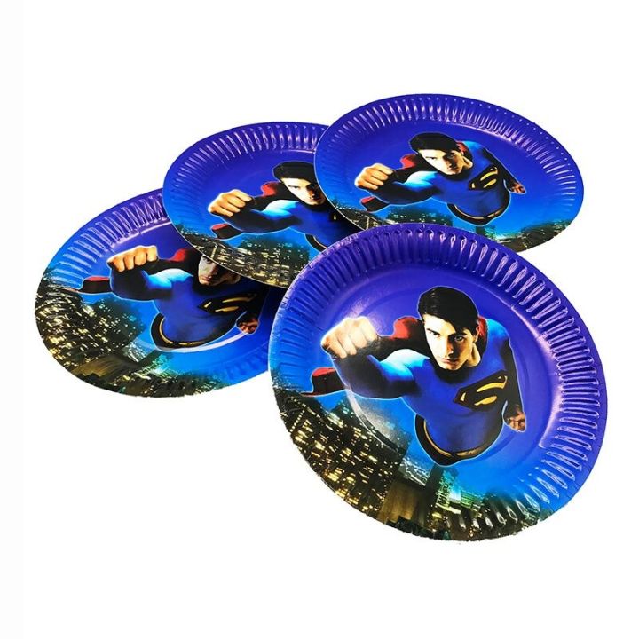 Superman paper plates Superman party supplies Superman party needs ...