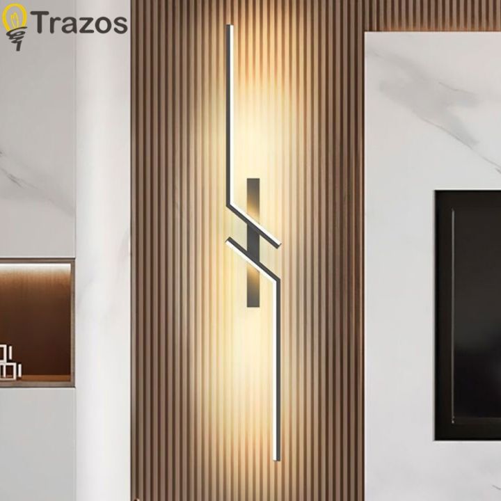TRAZOS Modern Minimalist LED Wall Lamp Lights Lighting For Bedroom ...