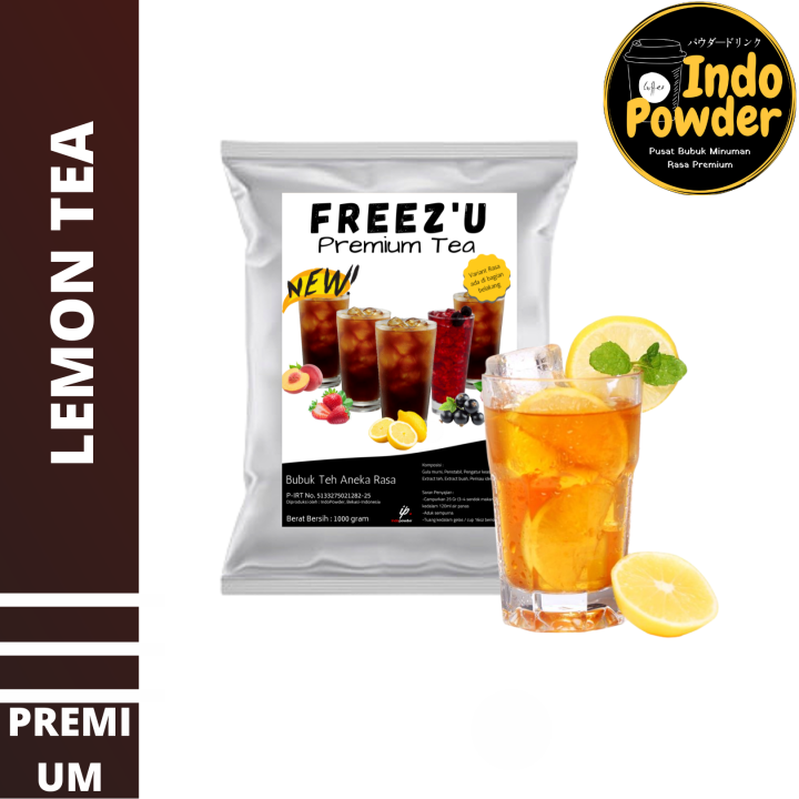 PREMIUM Lemon Tea 1 Kg / Powder Lemon Tea FREEZ'U 1 Kg / Lemon Tea ...