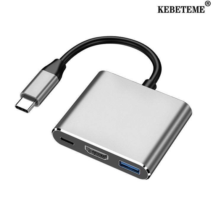KEBETEME 3 In 1อะแดปเตอร์แปลง USB-C เป็น HDMI,หลายช่องพร้อม USB C PD ... KEBETEME 3 In 1อะแดปเตอร์แปลง USB-C เป็น HDMI,หลายช่องพร้อม USB C PD ...