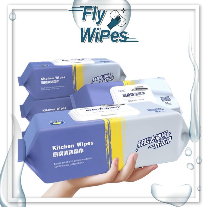 LSH 80 Pieces Kitchen Wipes Large Package Cleaning Wipes ...