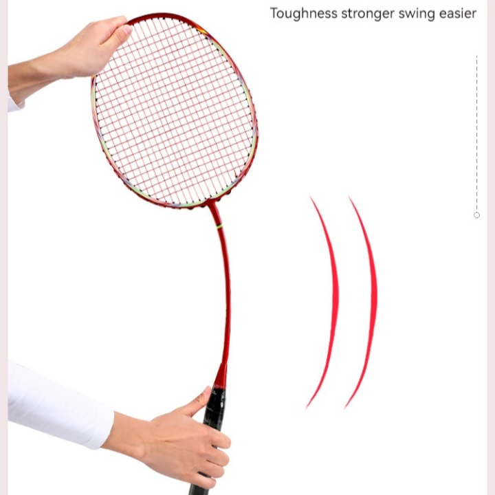 Meroca 5U G5 24LBS Full Carbon Fiber Badminton Rakets Strung Sports ...