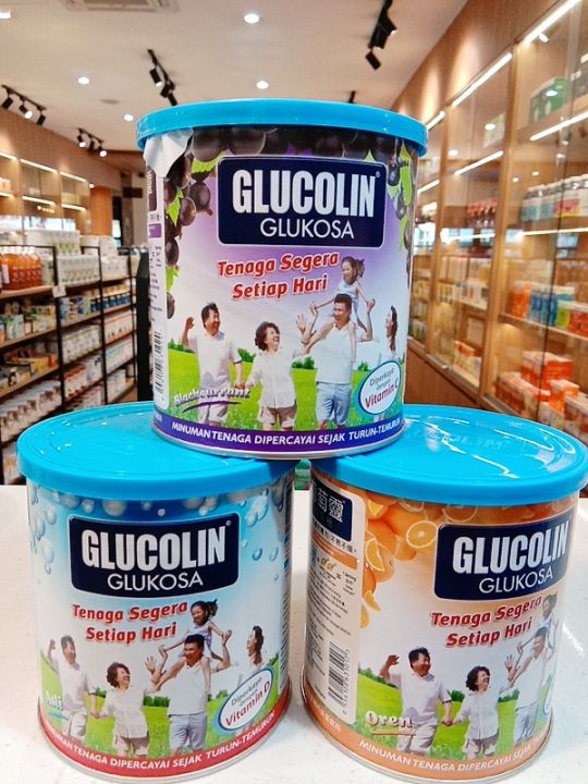 GLUCOLIN GLUKOSA ORIGINAL / ORANGE / BLACKCURRANT 420G | Lazada