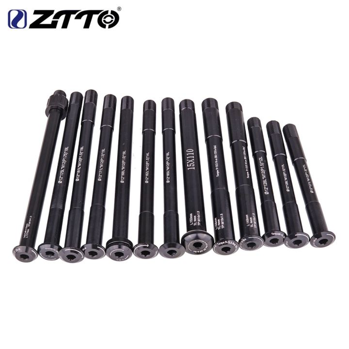 ZTTO MTB Thru axle Road Bike Shaft Front Rear hub Skewers 12mm 15mm ...