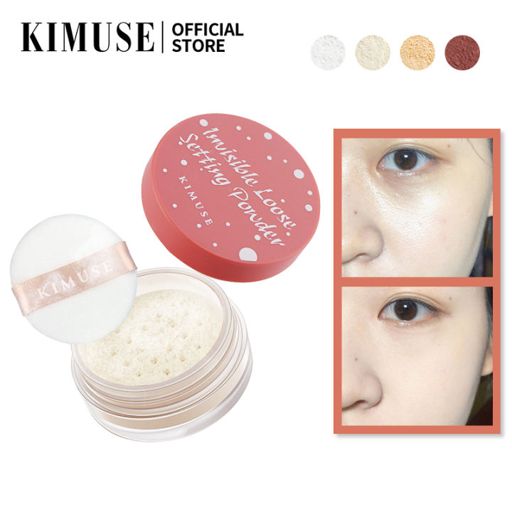 KIMUSE 4 Colors Kimuse Waterproof Loose Powder Foundation Compact ...