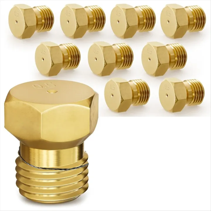 10 Pcs Propane to Natural Gas Conversion Kit-M6 X 0.75mm,0.5mm Brass ...