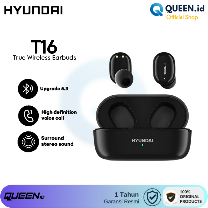 HYUNDAI T16 TWS True Wireless Earbuds Headset Bluetooth 5.3 HiFi Sound ...