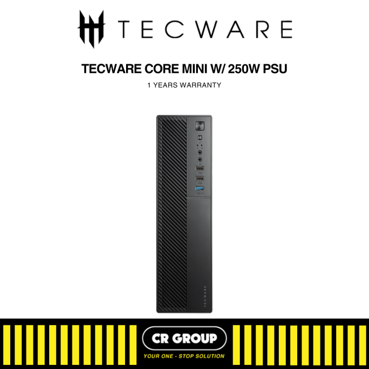 TECWARE CORE MINI Small Form Factor PC Case - Built-in 250W PSU - Black ...