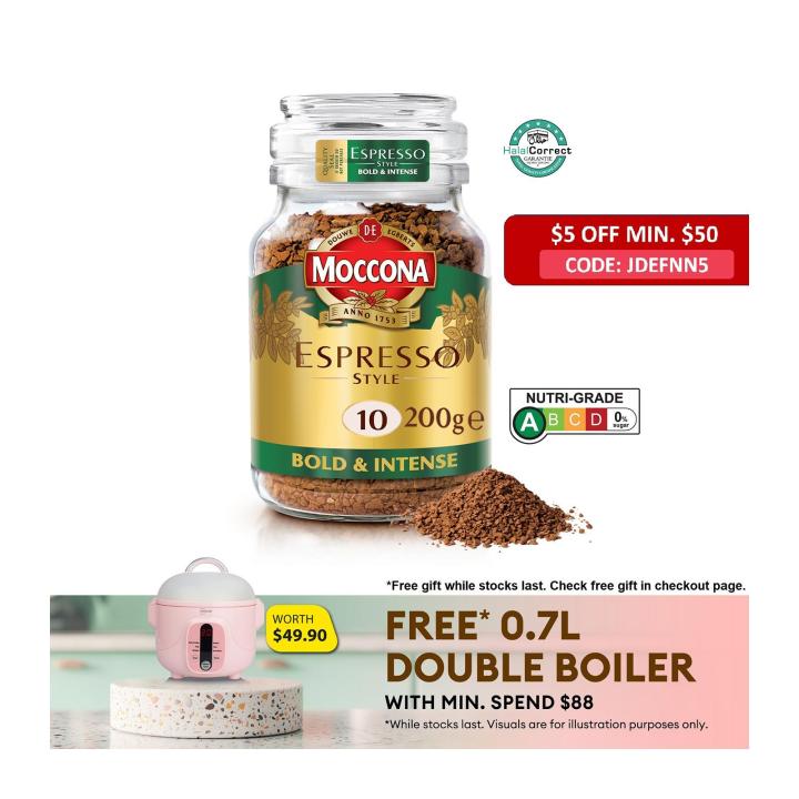 Moccona Espresso Style Intensity 10 Freeze Dried Instant Coffee 200G ...