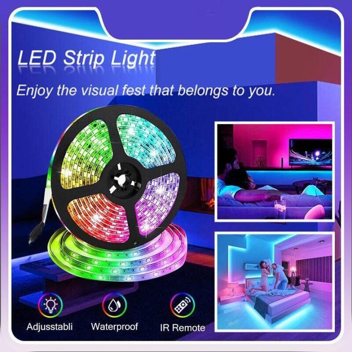 LED Strip Lights for Ceiling 5M RGB Strip Light TV Back Holiday Light ...