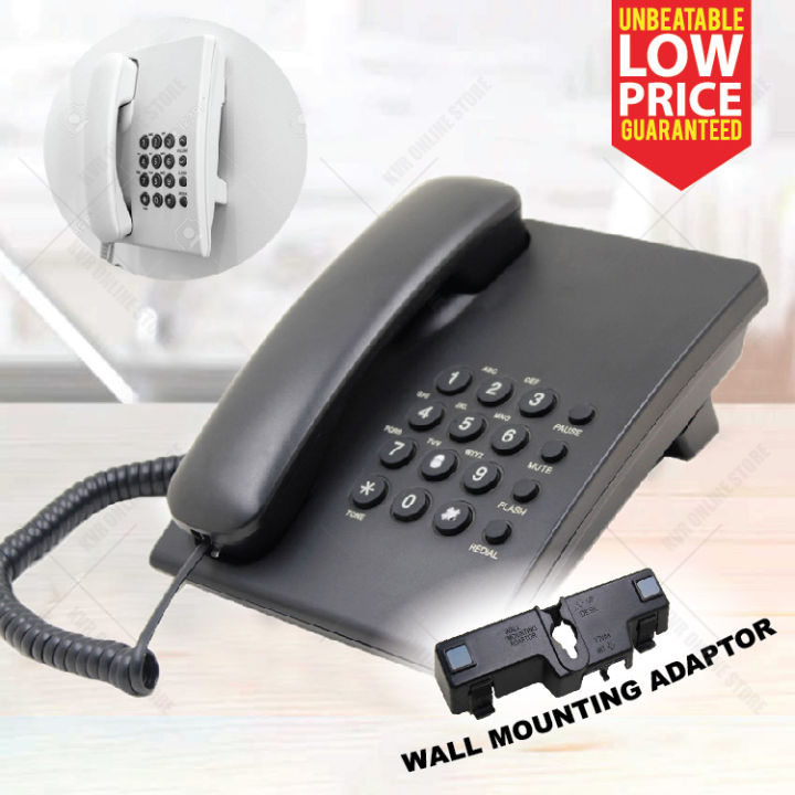 Corded Telephone for Home Office Single Line Wall Mountable Phone ...