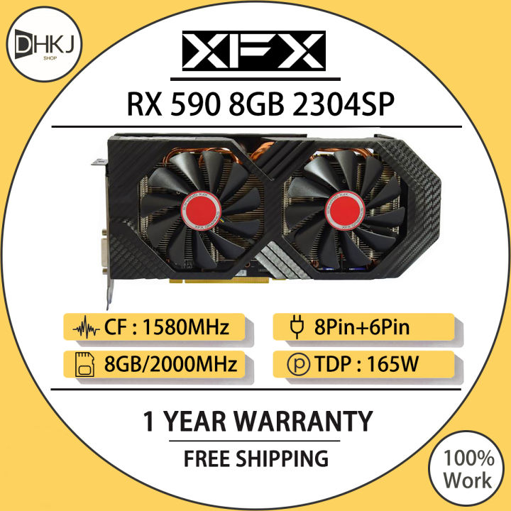 XFX Radeon RX 590 8GB Graphics Cards RX 590 GME 2304sp GDDR5 256bit ...