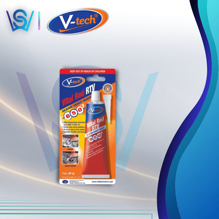 V-TECH VITAL RED RTV SILICONE GASKET MAKER - 85G (VT-151) | Lazada