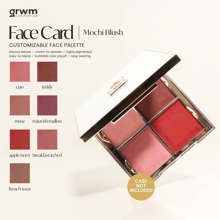 GRWM Cosmetics Face Card - Mochi Blush [case not included] | Lazada PH
