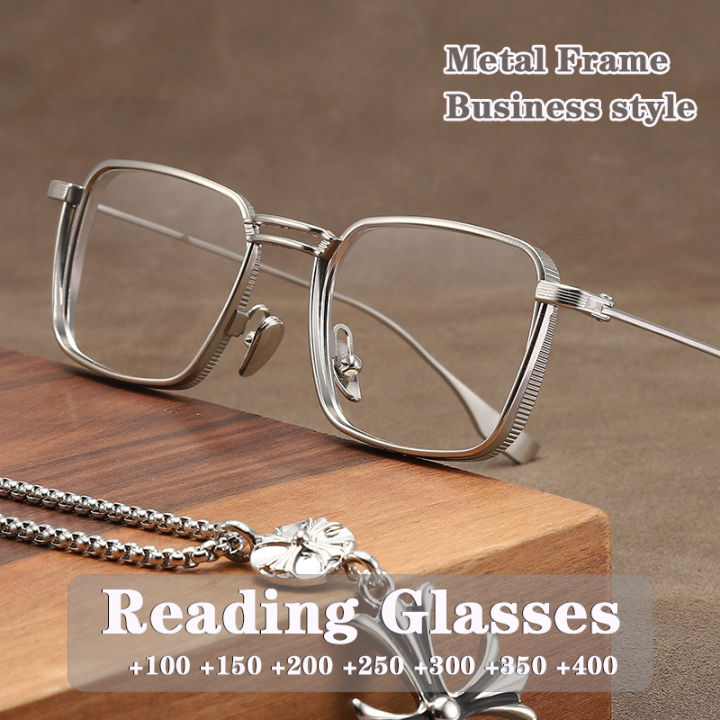 [-600 to-100],[+400 to 0] Metal Frame Reading Glasses / Myopia Glasses ...