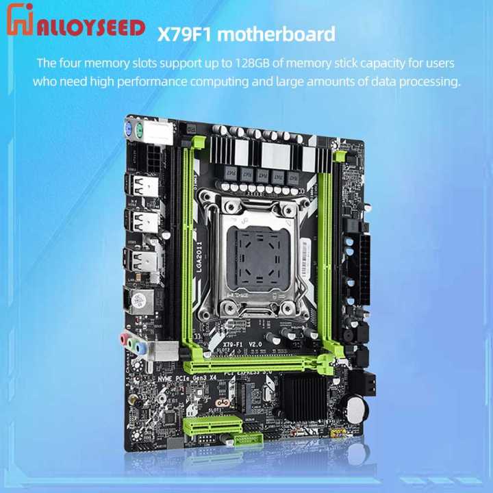 X79-F1 E5 V2 Desktop Motherboard with M.2 Interface USB2.0 4 Slot DDR3 ...