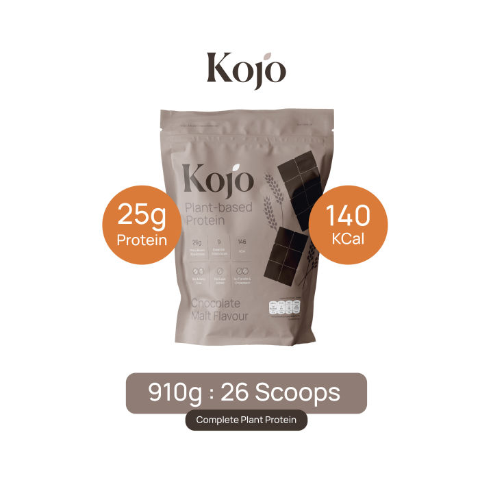 1 Bag Kojo Plant Based Protein Chocolate Malt Flavour (910g) โปรตีนจาก ...