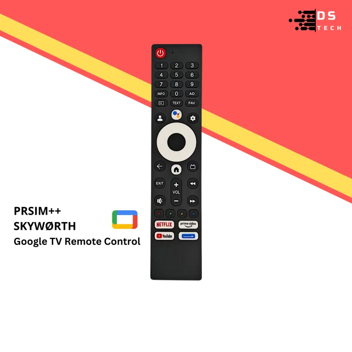Skyworth & PRISM+ Google TV Remote Control Replacement with Voice ...