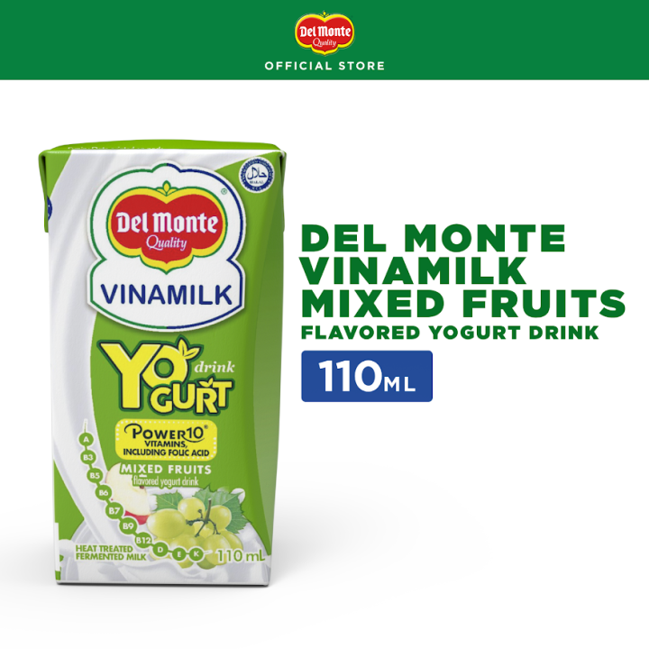 DEL MONTE YOGURT DRINK® VINAMILK Mixed Fruits Drinkable Yogurt with ...