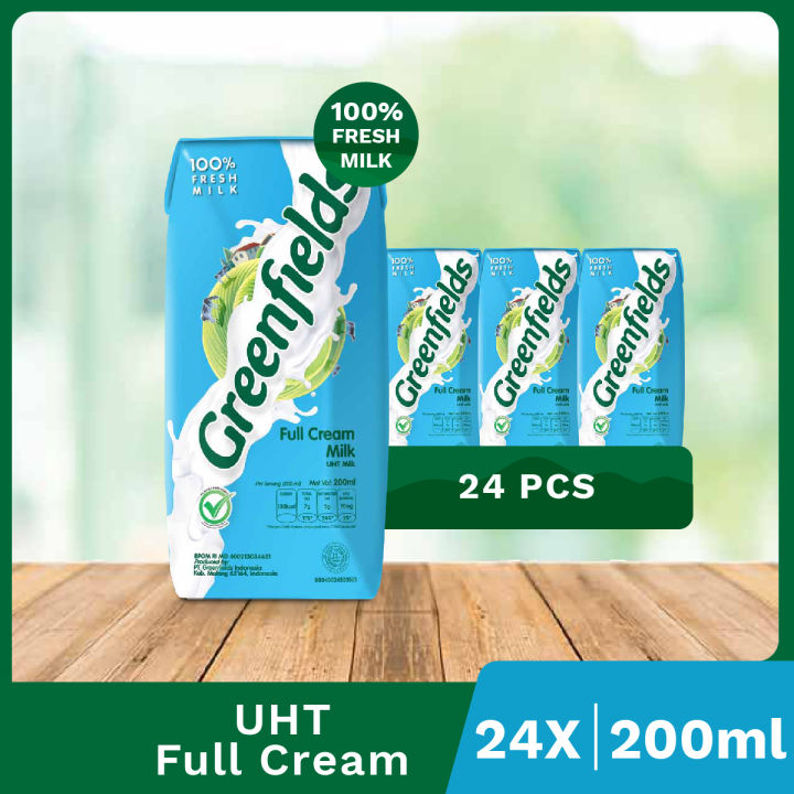 Greenfields Milk UHT Full Cream 200ml isi 32 [Karton] | Lazada Indonesia