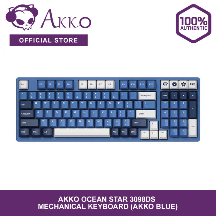 Akko Ocean Star 3098DS Mechanical Keyboard (Akko Blue) | Lazada PH