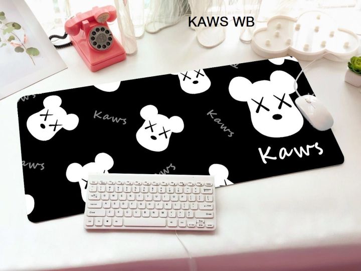 KAWS WB แผ่นรอง คีย์บอร์ด รองคีย์บอร์ด keyboard ลาย KAWS WB KAWS งานสวย ...