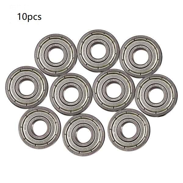 10 pieces 607ZZ 19 x 7 x6mm sealed one row deep Metal ball bearings ...