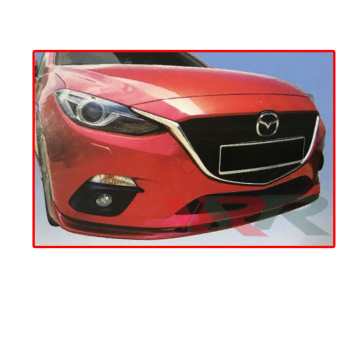 Mazda 3 Axela 3rd Gen (2014–2019) OEM Style Front Skirt Skirting Bumper ...