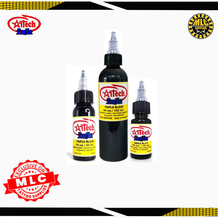MLC TATTOO ARTECH INK TRIPLE BLACK I MLC Tattoo Supplies | Lazada PH